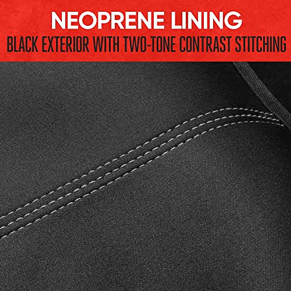 Motor Trend SpillGuard Waterproof Seat Cover, Gray Stitching – Split Bench Rear Seat Protector with Neoprene Padding, for Kids & Dogs, Car Interior Covers