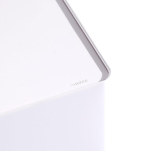 Tianhui Food Storage Containers Tin Box with Airtight Lids Kitchen Pantry Organization Metal Box, Ivory White, S