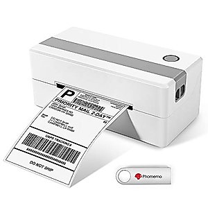 Phomemo Thermal Label Printer- Upgraded PM-246 Shipping Printer- High Speed Commercial Printer for Shipping Labels, Barcodes, Mailing, Postage, Compatible with UPS WorldShip, Shopify, Amazon, Ebay
