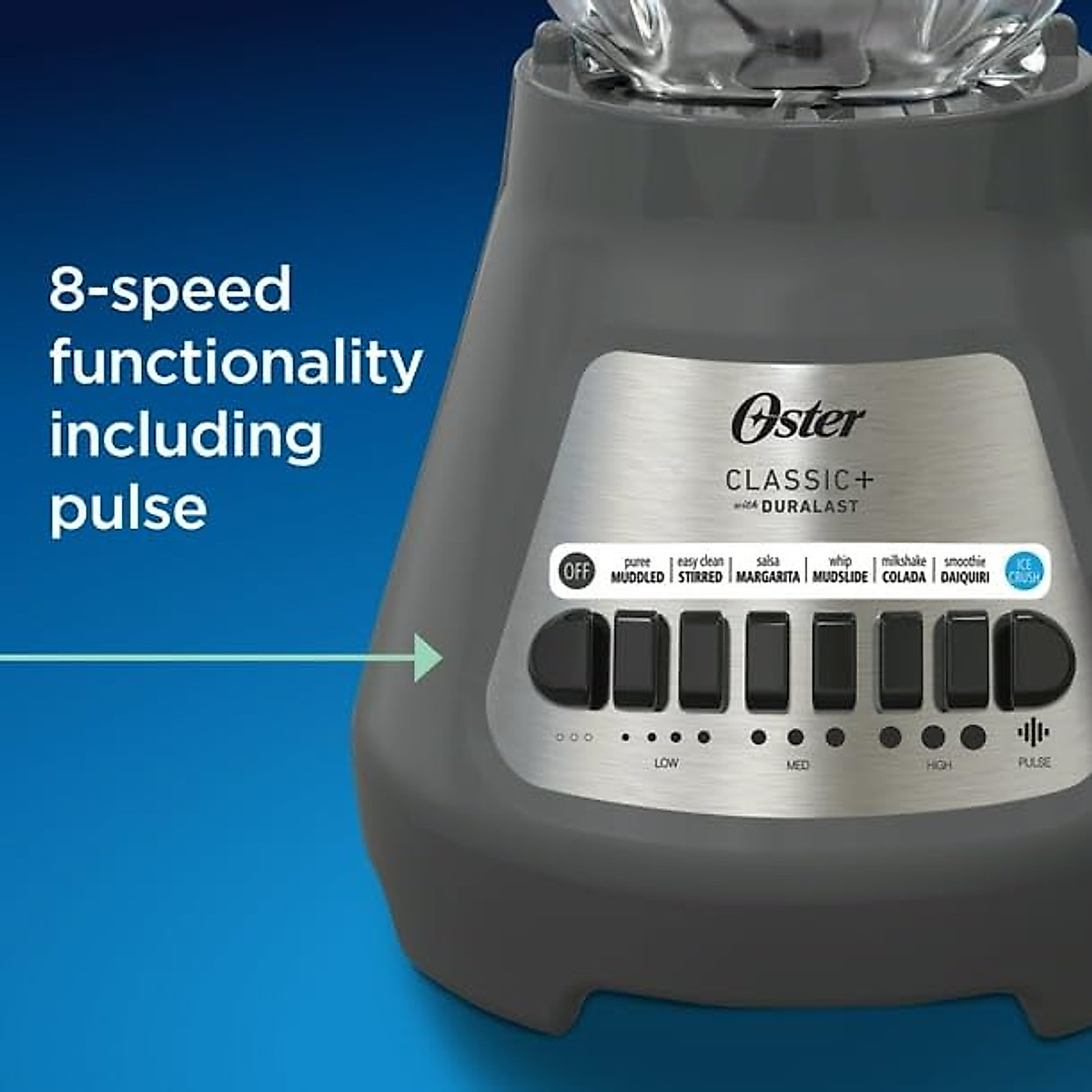 Party Blender With XL 8-Cup Capacity Jar And Blend-N-Go Cup, 8 SPEEDS, Stainless Steel Blade Cuts