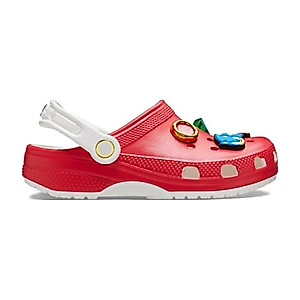 Crocs Sonic The Hedgehog Classic Clogs, Kids and Toddler Shoes, Red, 5 US Unisex Big