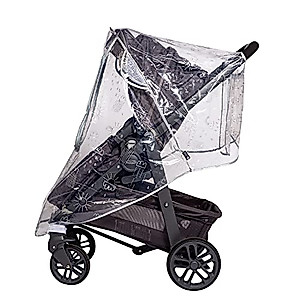 J.L. Childress Deluxe Stroller Rain Cover - Adorable Printed Pattern, Soft Material, Universal Stroller Accessory, Baby Weather Shield and Protection