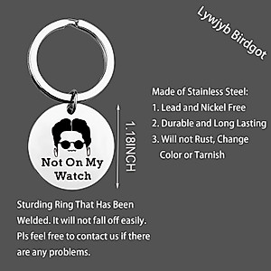 Lywjyb Birdgot TV Show Inspired Gift Not On Keychain Gift for TV Show Fans Best Friends (Guillermo ky)