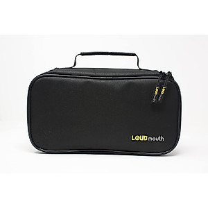 LOUDmouth Wide Mouth Microphone Case | Large Padded Mic Pouch Bag | 12" x 6.25" x 3.25"