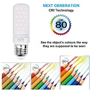 SAUGLAE LED Light Bulbs 15W, 120W Incandescent Bulbs Equivalent, 1500Lm, 6000K Daylight White, E26 Large Edison Screw Corn Bulbs, Pack of 4