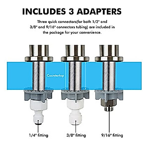 Reverse Osmosis Faucet Lead-Free Kitchen Water Filter Faucet for RO Drinking Water Filtration Systems SUS304 Stainless Steel Drinking Water Faucet
