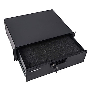 Sound Town 19-inch 3U Locking Rack Drawer, with Protection Foam (STRD-3D)
