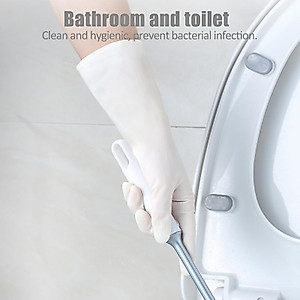 IUCGE Cleaning gloves for household Rubber dishwashing gloves for kitchen 3 Pairs Reusable,Durable,Light,Thin.(Medium,Multicolor)