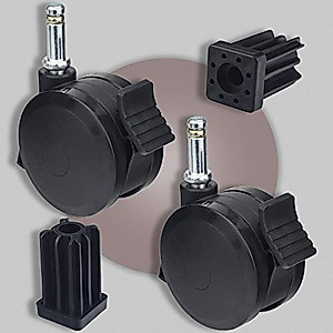70360 Locking Caster with Insert for Weber Spirit Series 2009-2012, Genesis Series 2007-2011, and Summit Series Gas Grills 2007-2011, (Caster Diameter 2-7/8")