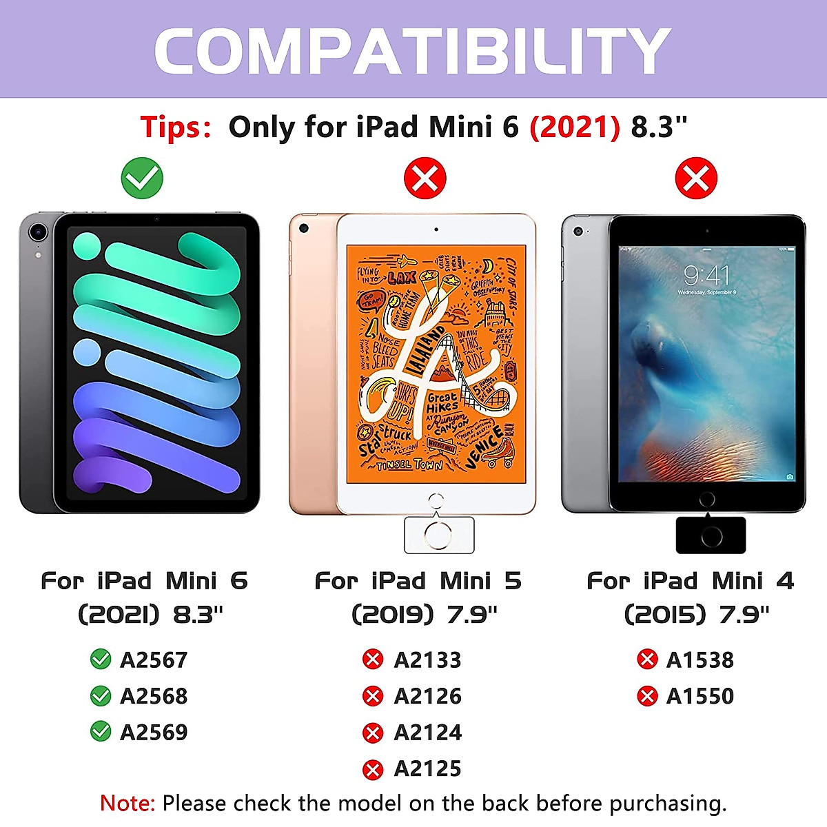 iPad Mini 6 Case with Keyboard, Keyboard iPad Mini 6th Generation 2021 8.3-inch 6th Generation, 360° Rotatable Touchpad Keyboard Case,Thin & Protective for iPad Mini (6th Generation 2021) Tablet