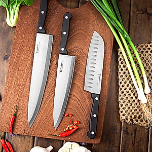 Humbee - Cuisine Pro Chef Knife 6 Inches - Stainless Steel Full Tang Blade for Professional and Personal Use - Ergonomic Handle, Comfortable Grip - Dishwasher Safe, NSF Certified