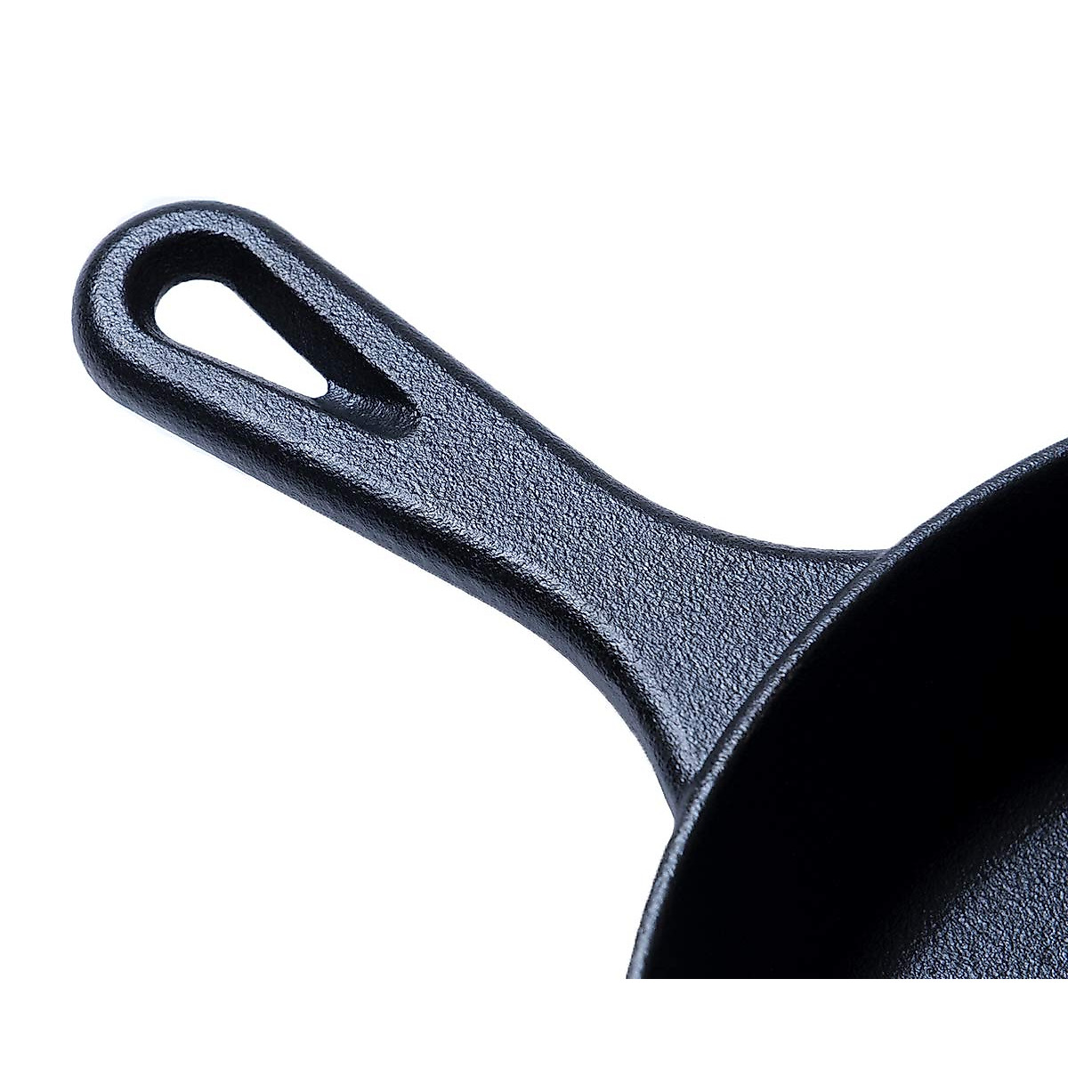 Keleday 10 Inch Cast iron Skillet, Pre-Seasoned Cast Iron Pan with Two Silicone Handles, Deep Cast Iron Frying Pan for Stovetop, Induction, Oven, Campfire