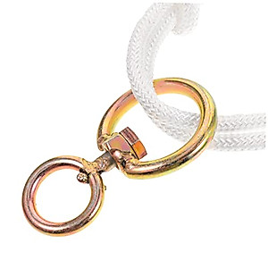 Toddmomy 2pcs Bull Bridle Cowboys Lanyard halters for Horses bitless Bridle Poly Rope Goat Halter Outdoor Cattle Halter Cattle Cattle Bridle Iron Hanging Neck White Supplies