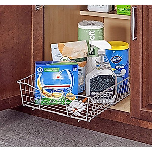 ClosetMaid 3087 14-Inch Wide Cabinet Organizer, Nickel