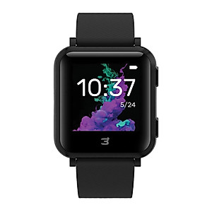 3Plus 3PL-VIBEPLUS-BK Vibe+ Smartwatch, Black