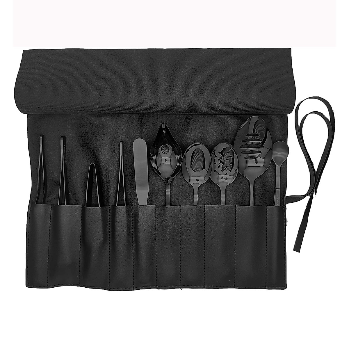 TERECHE Plating Tools Set, Culinary Professiona Chef Plating Kit,11 Piece Culinary Plating Set, Black