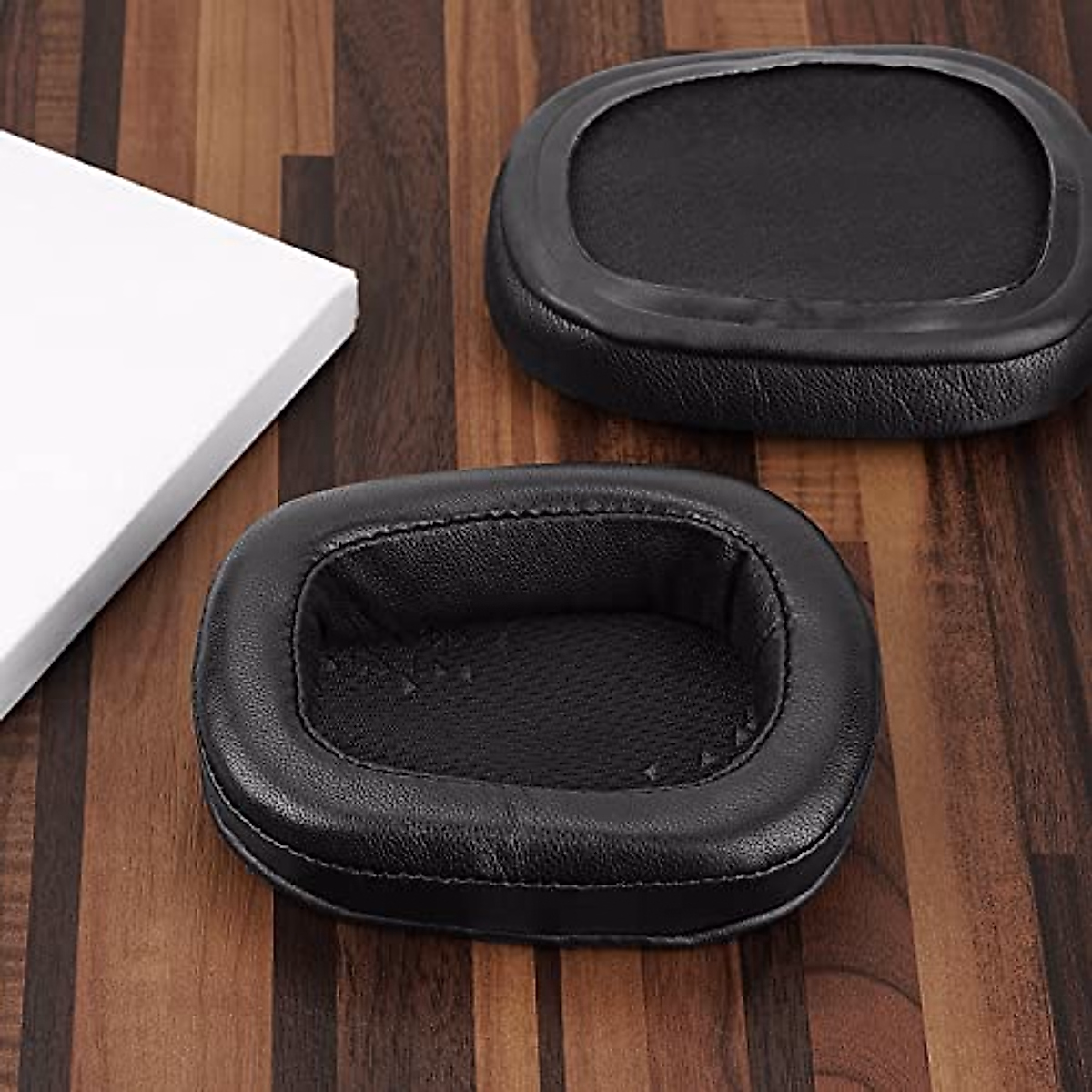 Geekria Elite Sheepskin Replacement Ear Pads for Logitech G533, G633, G635, G933, G935 Headphones Ear Cushions, Headset Earpads, Ear Cups Cover Repair Parts (Black)