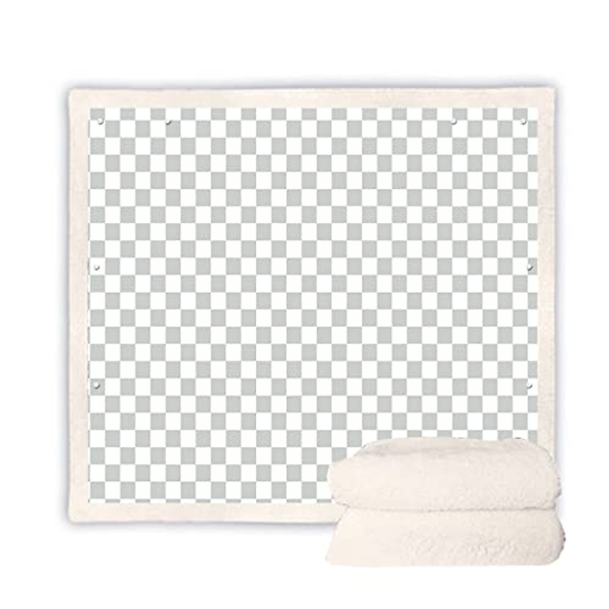 Wearable Blanket Adult with Buttons Plaid Throw Blanket Super Soft Plush Fleece Office Blanket for Women Work Lap Blanket (grey, 150 * 120cm)