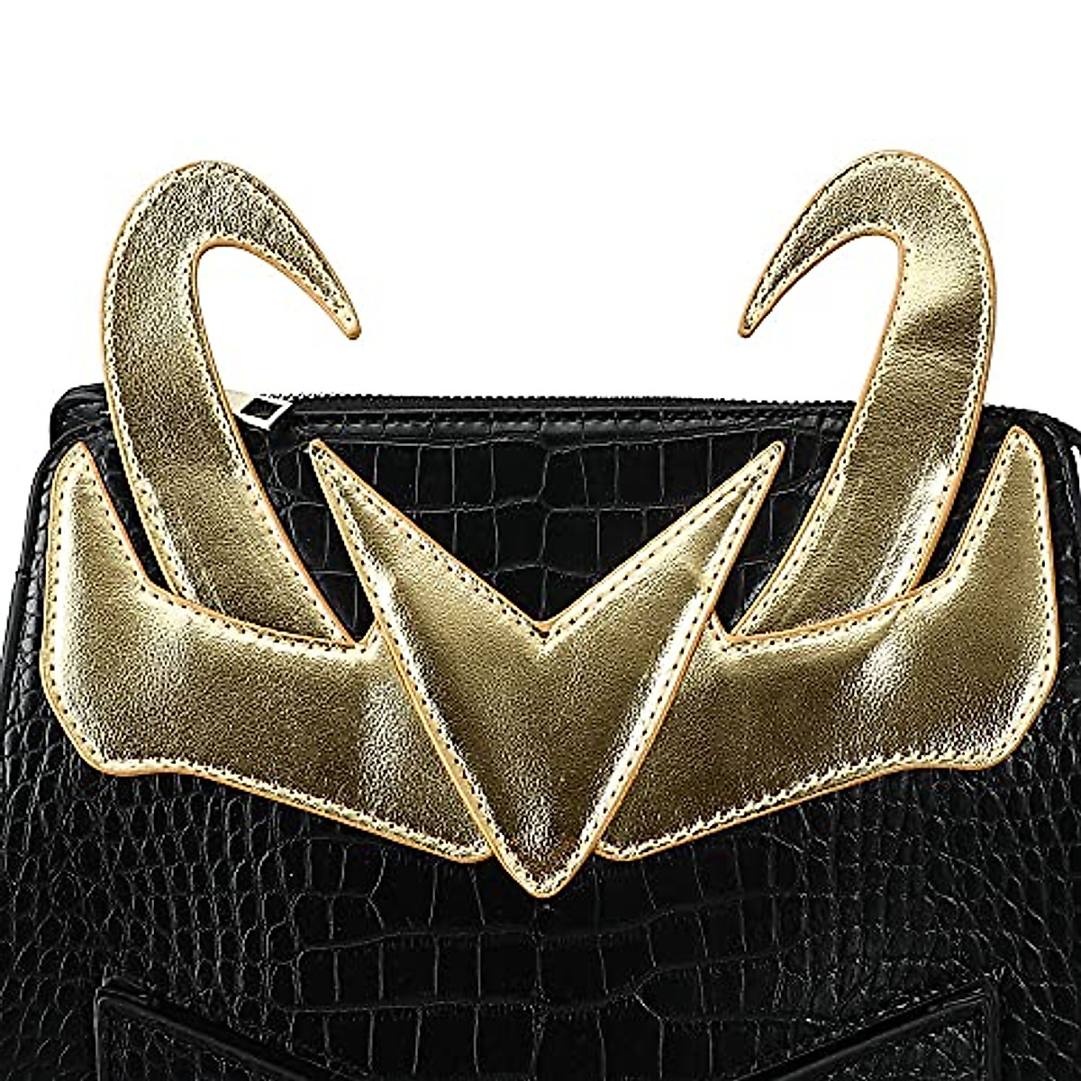 Marvel Comic Book Loki Cosplay Black Mini Backpack