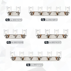 WINSHEN Cylinder Seeded Glass Lamp Shades, Bubble Glass Replacement Lampshades