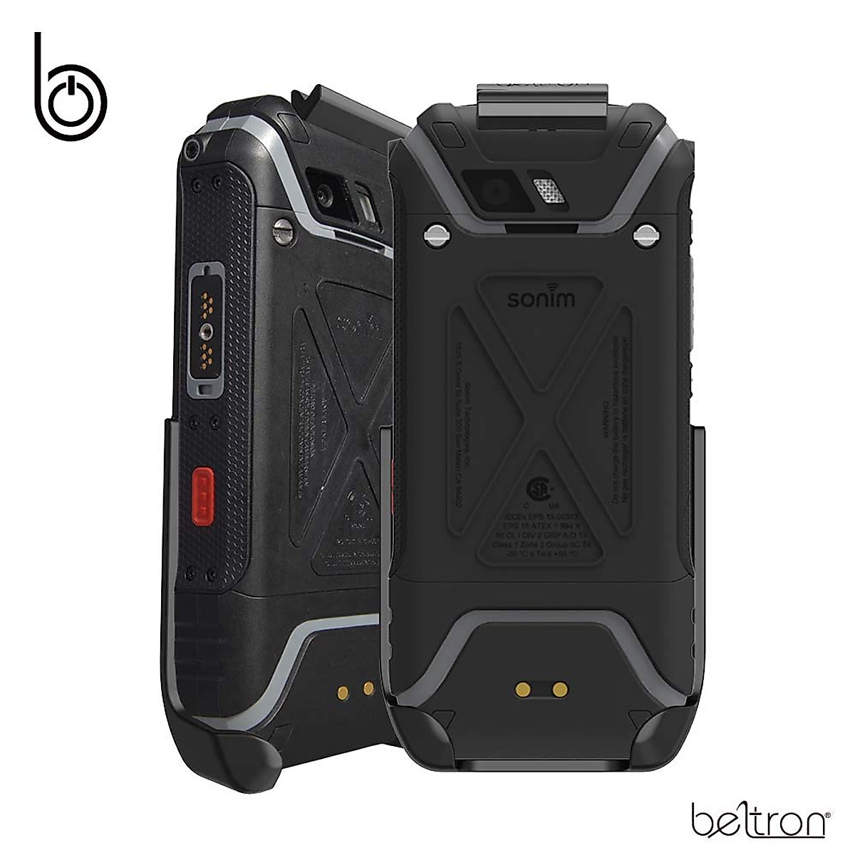 BELTRON Heavy Duty Rotating Belt Clip Holster for Sonim XP5S XP5800 (AT&T FirstNet Sprint) Secure Fit & Quick Release Latch (Durable Reliable & Lightweight) - NOT for XP5