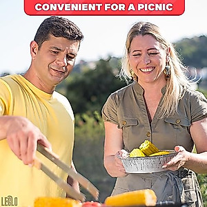 LEGLO 6&#039;&#039; Round Tin Foil Cake Pans - Round Cake Pan Baking Container Pack of 50 Foil Pan Aluminum Foil Pans Microwave Cooking Pan Heavy Duty Cooking Pans- Round Baking Pan Storage Aluminum Pie Pans