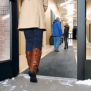 New Pig Grippy Floor Mat | Industrial Entrance Mat with Adhesive Backing | 3' x 50' Mat Runner | Gray | GRP36201-GY