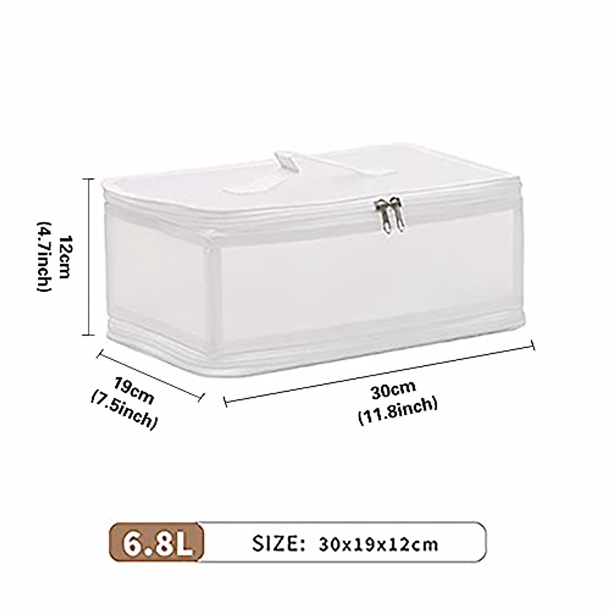 TUNKENCE Storage Foldable Transparent PP Case Clothes Stackable Box Organizer Waterproof Housekeeping & Organizers Storage Bins for Baby