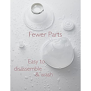 Momcozy M5 Hands Free Breast Pump, Double Wearable Breast Pump of Baby Mouth Double-Sealed Flange with 3 Modes & 9 Levels, Electric Breast Pump Portable - 24mm, 2 Pack Quill Gray