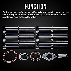 vks HGS167 MLS Head Gasket Set for 2007-17 Chrysler Sebring; 2011-14 Chrysler 200; 2008-2014 Dodge Avenger SXT; 2012-2019 Journey; 2007-2015 Jeep Compass Patriot 2.4L DOHC L4 16V