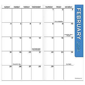 TF Publishing, Rainbow Stripe 2yr 2024 Pocket Planner