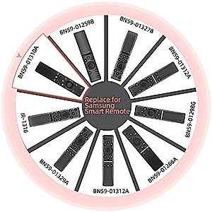 Neuronmart Universal Remote Control Replacement for Samsung Smart TV Remote All Samsung LED QLED LCD UHD SUHD HDTV 4K 8K 3D Crystal HDR Curved Frame Smart TV, with Netflix, Prime Video, WWW Button