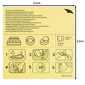 Inflatable Repair Kit Pool Patch Garden Adhesive Clear Heavy Duty 10 Pack 6.5cm