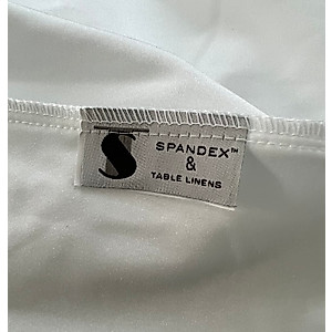 Spandex & Table Linens Spandex Stretch Slim Jim Trash Can Cover - Garbage Can Cover for 23 Gallon Trash Bins - Durable Polyester/Spandex Blend Garbage Can Covers - Made in The USA - White