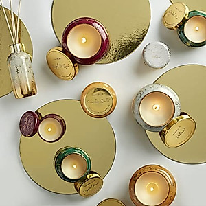 Capri Blue Glimmer Signature Jar - Pumpkin Dulce Scented Candle with Ombre Glass Candle Holder - Luxury Aromatherapy Candle - 19 Oz - Cider and Gold