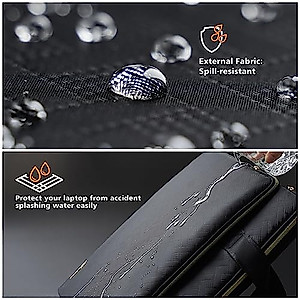 KIZUNA Laptop Sleeve Case 13 Inch Computer Carrying Handbag for 13.6" New MacBook Air M2/MacBook Pro 14 M2 Pro M1 MAX/14 Lenovo ThinkPad X1 Carbon/Yoga C740 S740 C930/14 IdeaPad Flex 5i /ASUS, Black