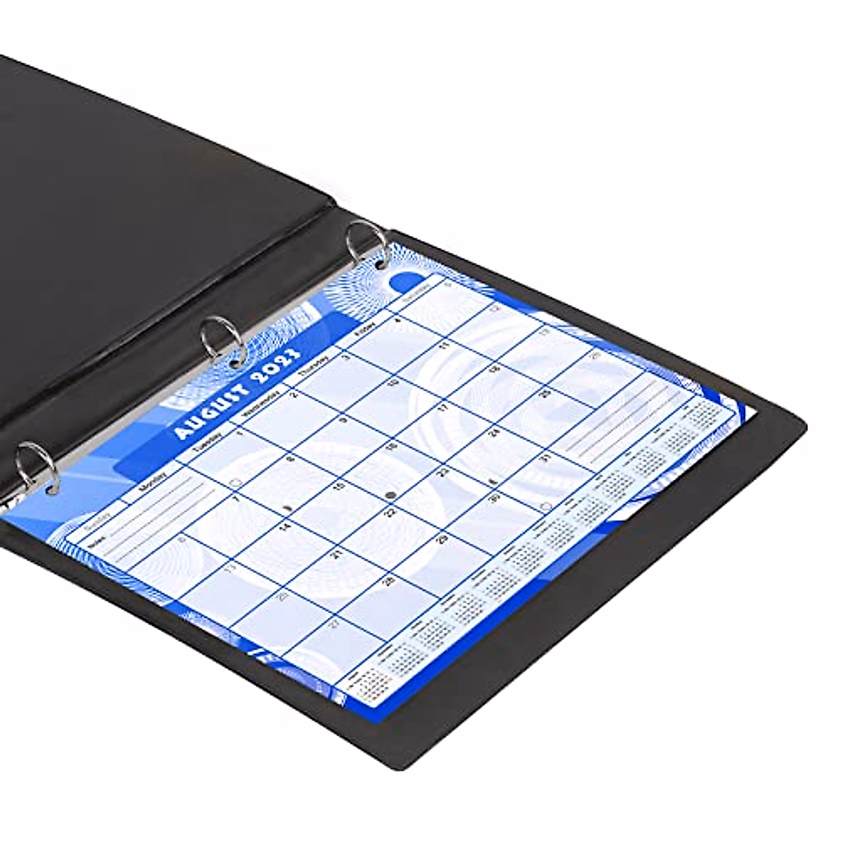 2023-2024 Academic Year 12 Months Student Calendar/Planner in Protective Sleeve for 3-Ring Binder, Desk or Wall -v013