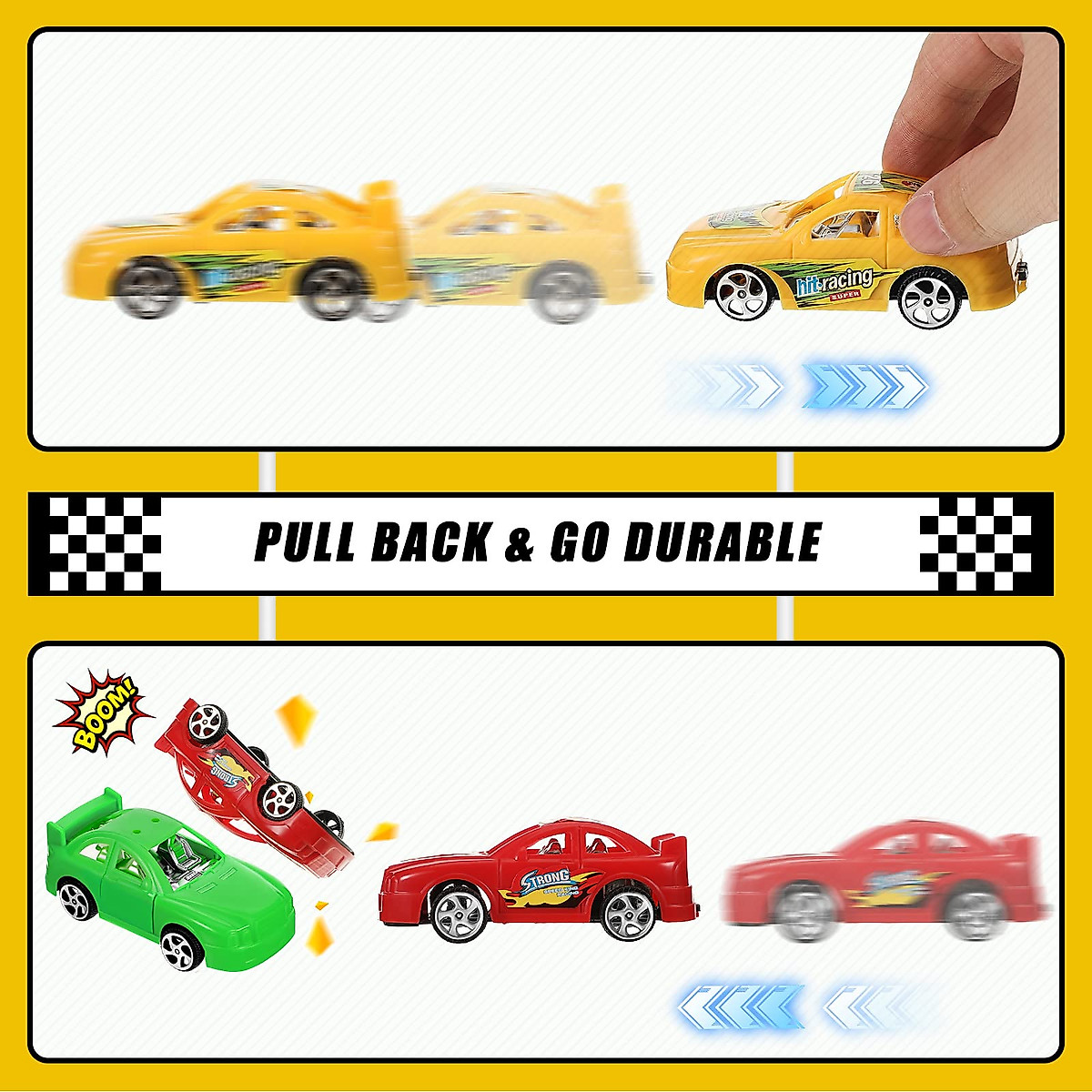 Yulejo 38 Pcs Racing Car Cake Decoration with Race Car Cake Topper Wheel Checkered Racing Flag Cupcake Topper Black Birthday Cake Topper Race Car Birthday Party Supplies Car Themed Party Favor for Kid