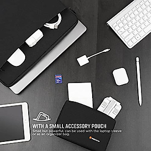 NIDOO 15.6 inch Laptop Sleeve Case Computer Bag for 15.6" Lenovo Legion 5 / IdeaPad Gaming 3i / ThinkPad E15 T15 L15 / 16" Yoga Slim 7 Pro/HP ENVY Laptop 16 / Spectre x360 / Acer Swift 3, Black