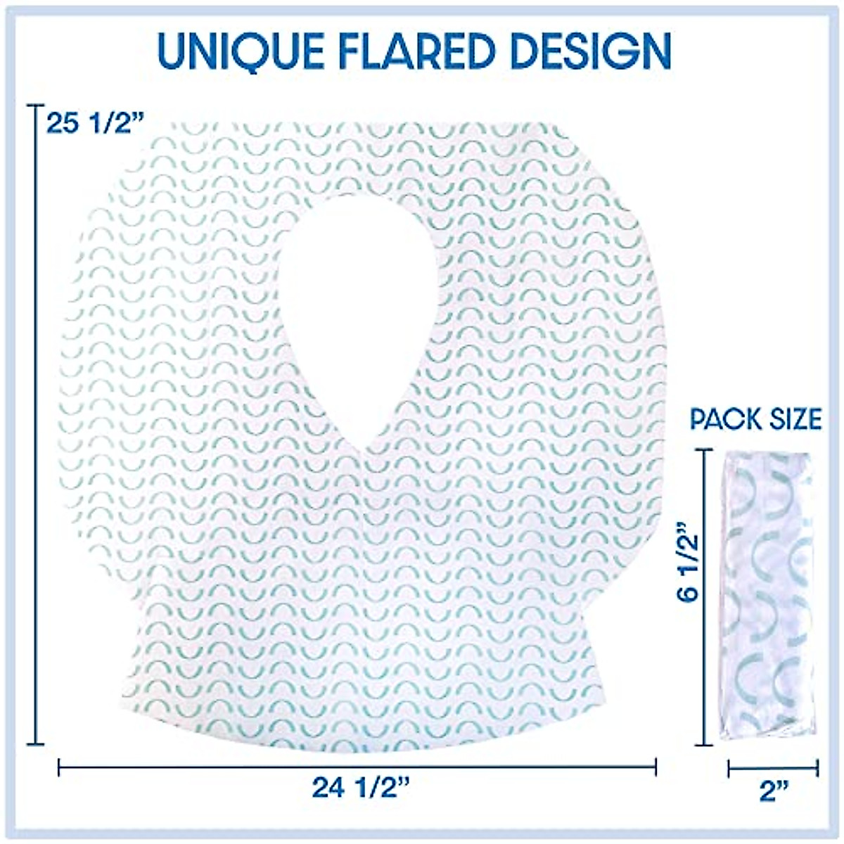 Handy Basix XL Full Coverage Disposable Toilet Seat Covers for Kids, Adults & Potty Training, Waterproof, 20 Pcs - Single Wrapped (Curves)