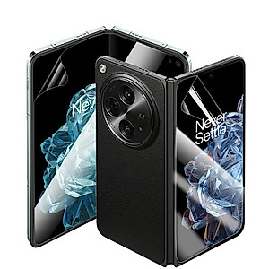 GZSO for Oneplus Open Fold Screen Protector 7.82" Clear TPU Anti-Fingerprints Hydrogel Full Cover Soft Screen Protector Film (3 in 1)