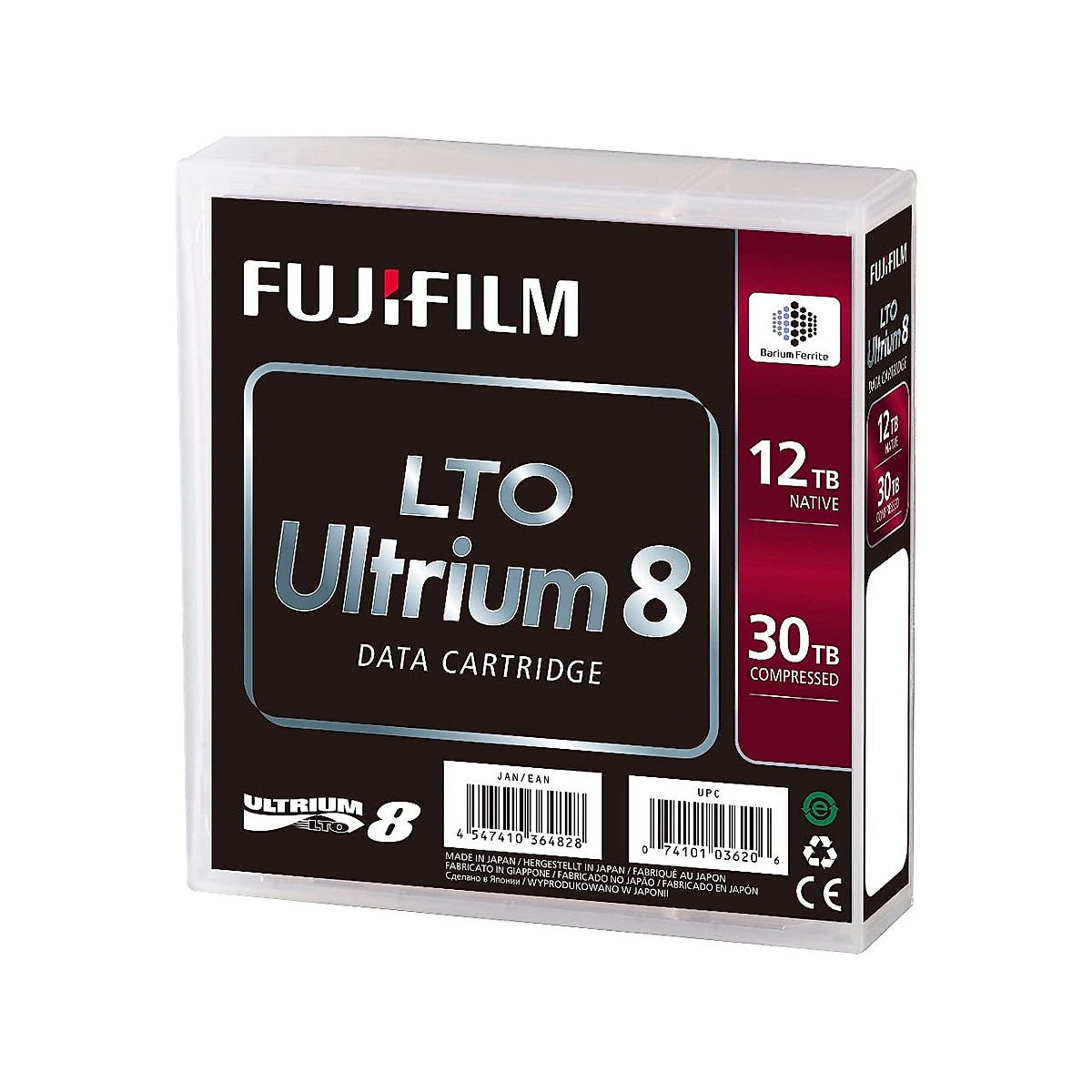 FujiFilm 16551221 LTO8 Ultrium 12TB Storage Tape with Case