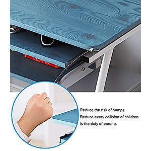 Computer Desk with Pullout Keyboard Tray,Compact Home Office Deskwith Storage Shelves,Pc Laptop Table Workstation for Small Place