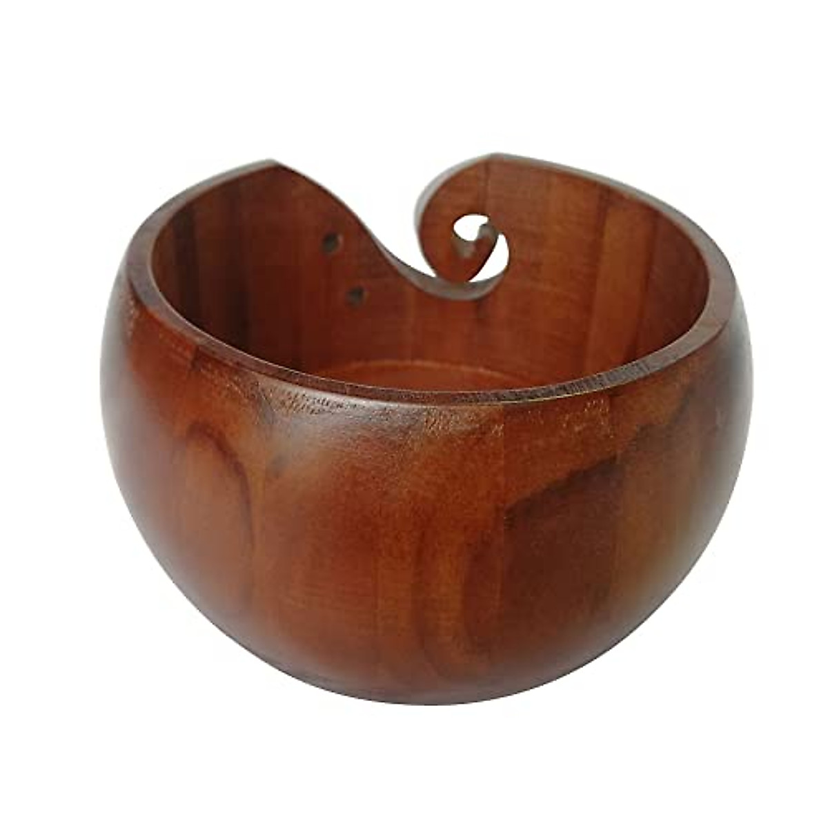 Natural Wooden Yarn Storage Bowl Organizer Knitted Crocheted Sewing Holders