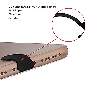 2PCS iPhone Anti Lost Anti Dust Plug for iPhone 14,14 Plus,13,13 Pro,13 Pro Max,13 Mini,12,12 Pro,12 Mini,11,11 Pro Max,11 Pro,X,Xs Max,XR,8,8Plus, 7,7 Plus,iPhone Lightning Port Anti Dust Proof Cover