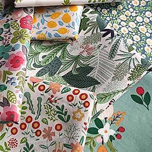 Misscrafts 7pcs Quilting Fabric 18" x 22" 100% Cotton Craft Fabric Bundle Squares Fat Quarters Multicolored for Patchwork DIY Sewing Scrapbooking Cactus