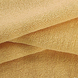 Pidada Hand Towels Set of 2 Striped Pattern 100% Cotton Soft Decorative Towel for Bathroom 13.8 x 29.5 Inch (Orange)