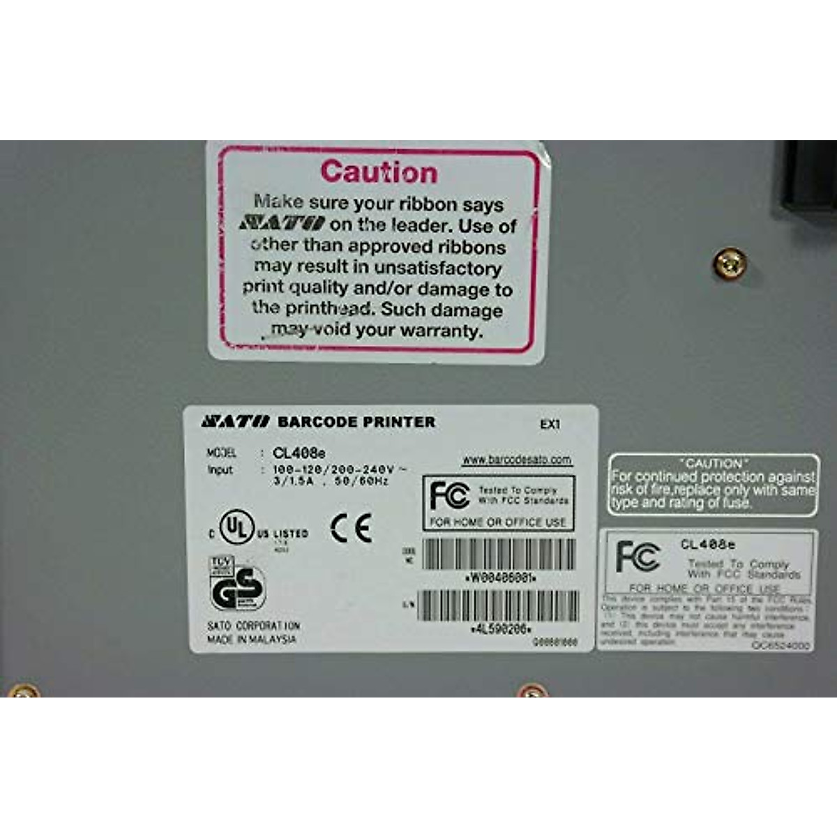 SATO CL408e Industrial Barcode Label Thermal Printer 203dpi