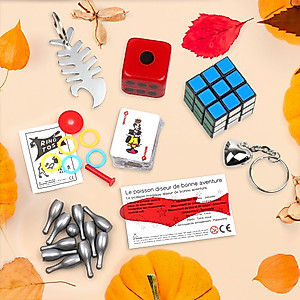 8Pack Thanksgiving Party Favors No-Snap Turkey Table Favors with Party Hat Joke & Prizes Gifts Inside for Kids Adults, Thanksgiving Party Games for Fall Thanksgiving Holiday Traditions