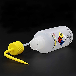 Labvida 2pcs of Safety Wash Bottles, Vol.500ml 17oz, Isopropanol Wash Bottle, LDPE Material, LVM003